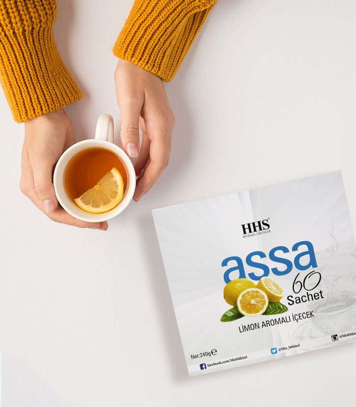 HHS Assa 60 Lemon Flavored Herbal Tea | Natural Energy & Balance | 60 ...
