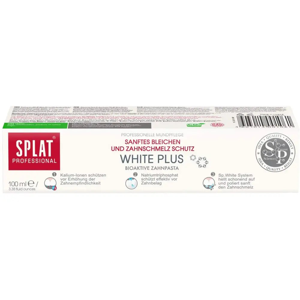 Splat White Plus Toothpaste: – Beauty Care Bag